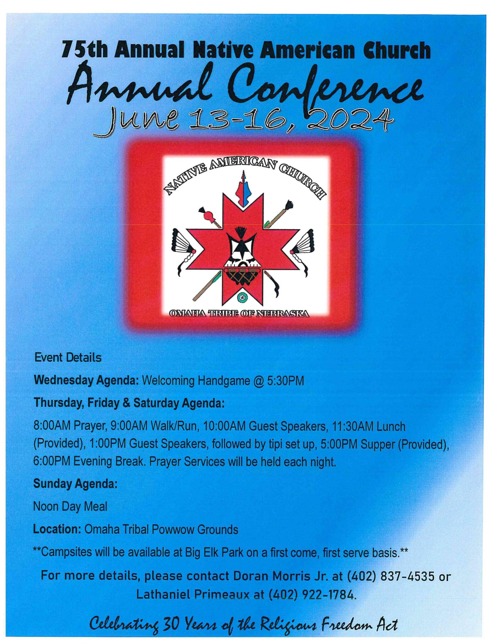 June 13th-16th, 2024 - Omaha Tribe of Nebraska