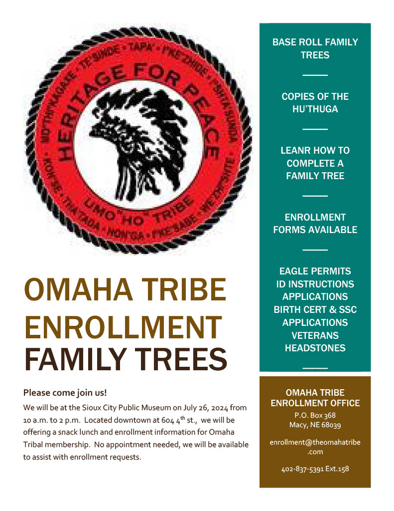 OT Enrollment Family Trees - Omaha Tribe of Nebraska