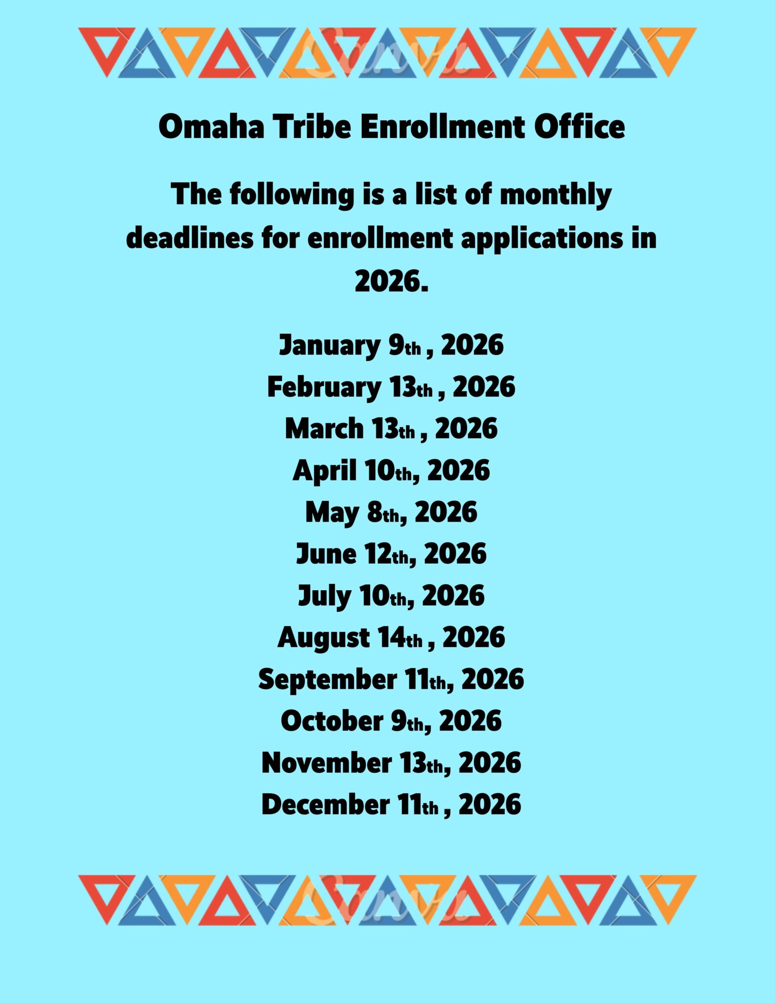 Enrollment - Omaha Tribe of Nebraska